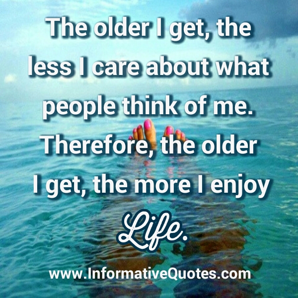 Care less about what people think of you - Informative Quotes