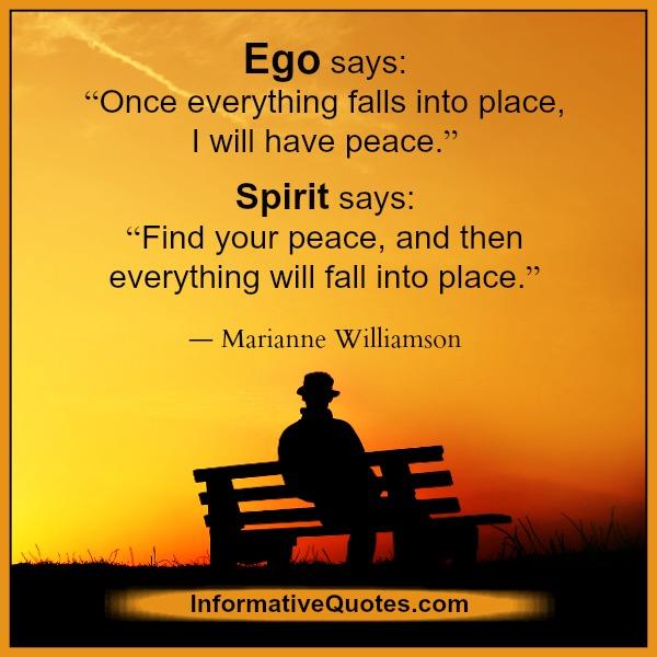 What EGO & Spirit says? - Informative Quotes
